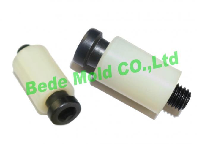 Natural White Plastic Parting Locks Mould With Nylon Sleeve Alloy Steel ...