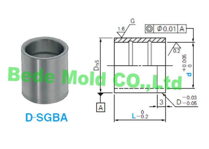 Plastic Injection Mold Straight Guide Pin Bushings SKH51 Materials ...