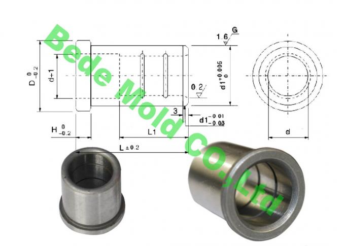 High Accuracy Precision Mould Steel Ball Guide Bush / Guide Pins And ...