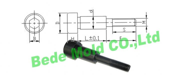 Limit Discharge Bolt / Stopper Bolts Plastic Mold Components φ10~φ25 Size