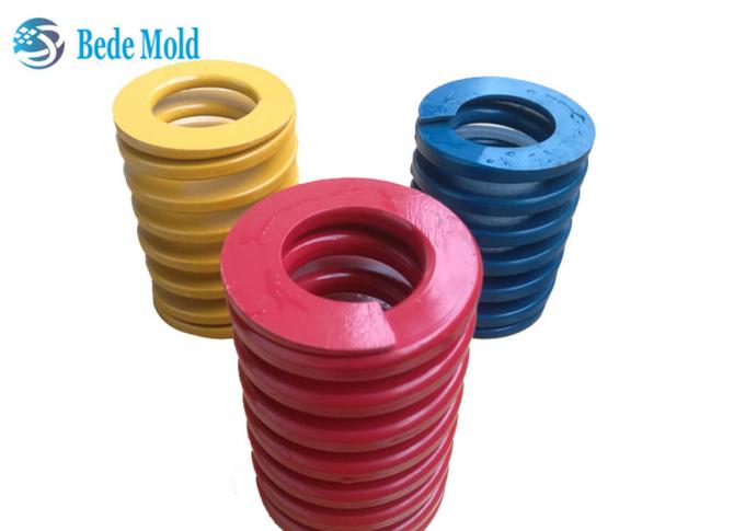 Yellow Color Compression Springs OD 30mm 50CrVA Materials TF
