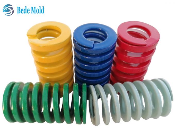 ISO 10243 Standard Light Load Mould Springs Green Color 50CrVA Materials OD10~63mm