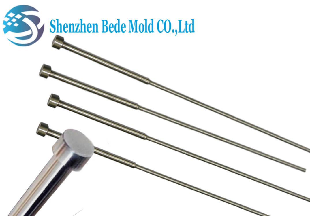 Precision Stepped Mold Ejector Pins SKH51 High Speed Steel Wear Resistant