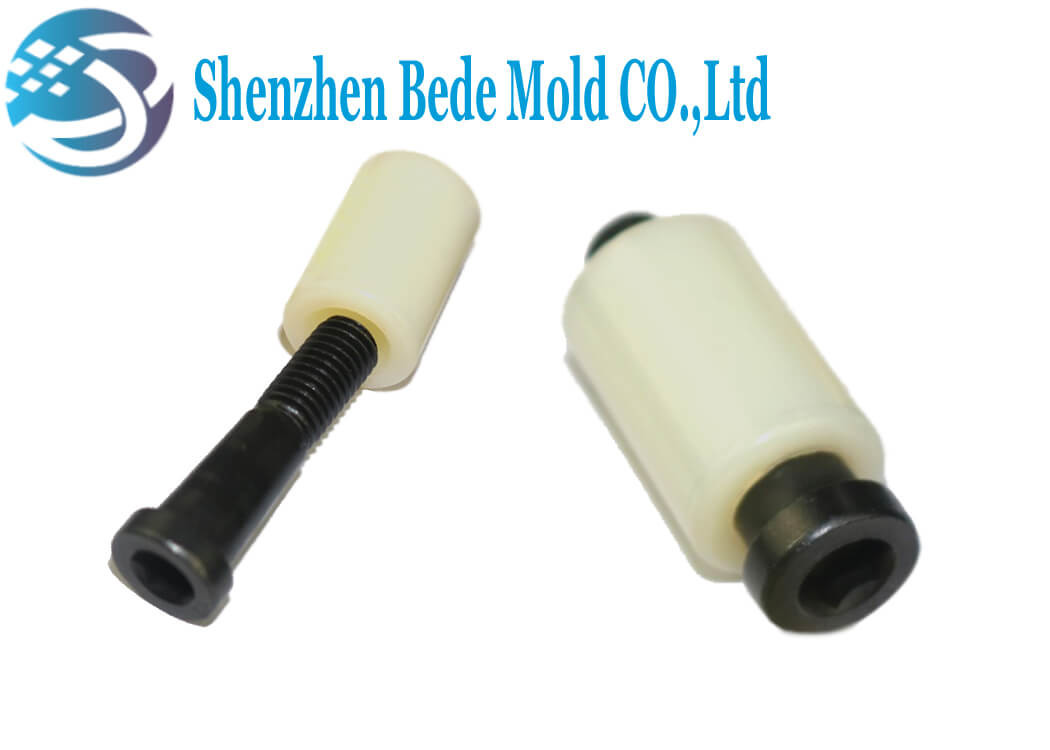 Natural White Plastic Parting Locks Mould With Nylon Sleeve Alloy Steel ...