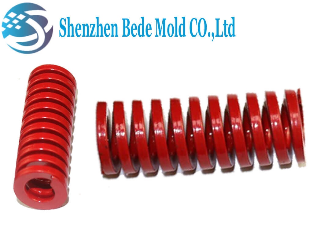 Red Heavy Load Mold Spring For Metal Die Casting Dies / Plastic Molds